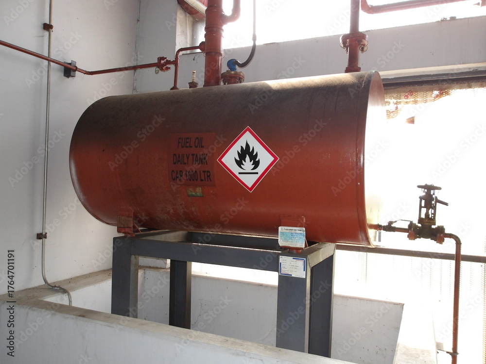 diesel engine fuel storage tank hydrant pump Stock Photo | Adobe Stock