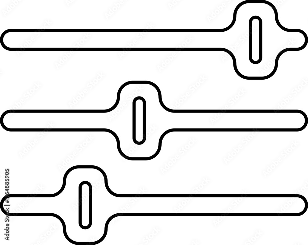 Control Panel Icon Black Line Style Dashboard Symbol Collection of ...