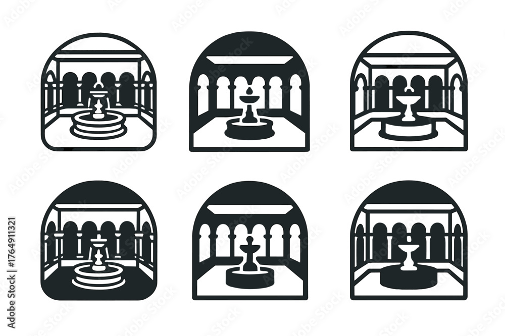 Vector de Stock Monastery Logo Variations. The history and significance ...
