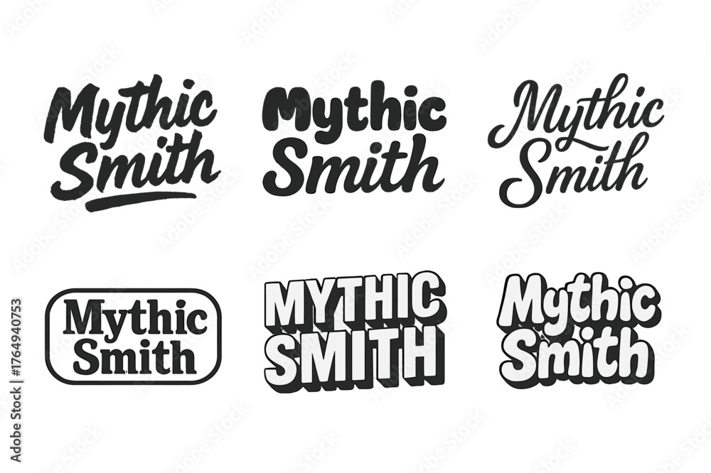 Mythic Smith Lettering Styles. Mythic Smith. Set lettering. harmonious ...