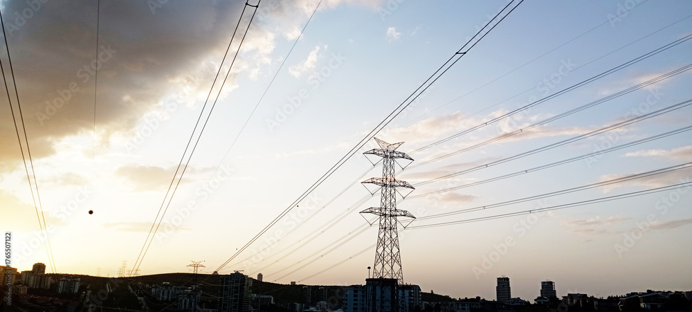 Foto de Stock HIgh voltage transmission network lines in Australia ...