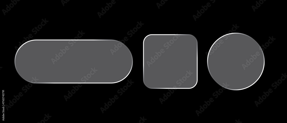 Glowing 3d light switch icon on a black abstract vector background ...