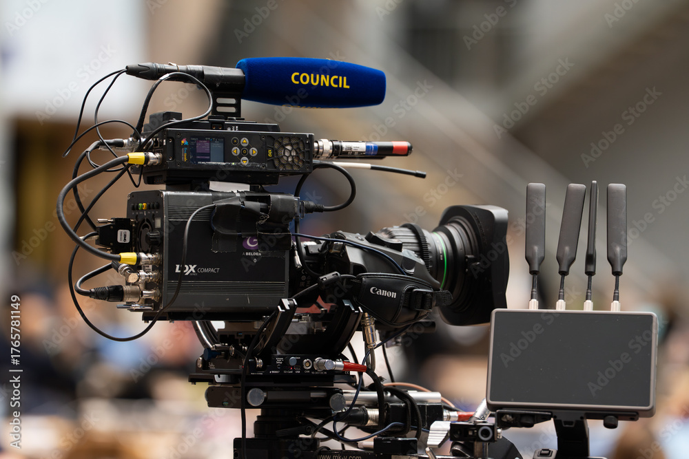 Bruxelles Belgium 23 October 2025.Professional broadcasting studio ...