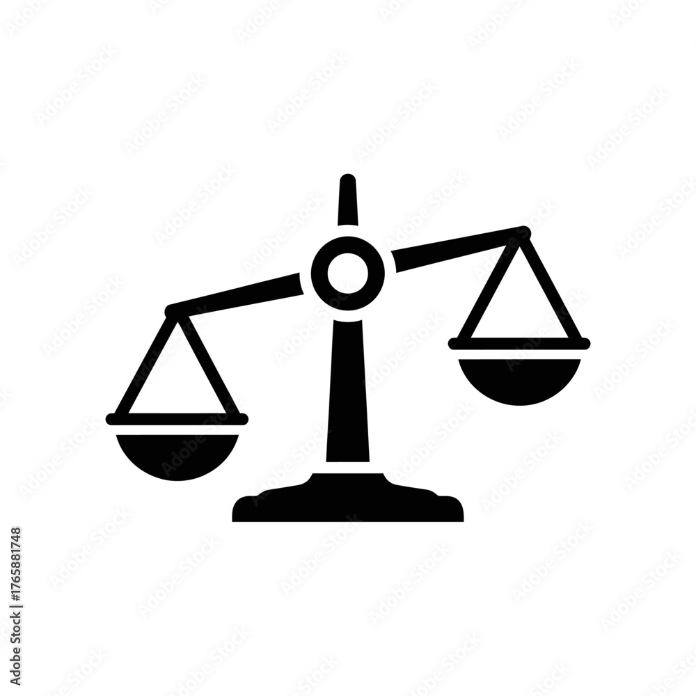 Scales of Justice: A Symbol of Fairness and Legal Balance. Stock Vector ...