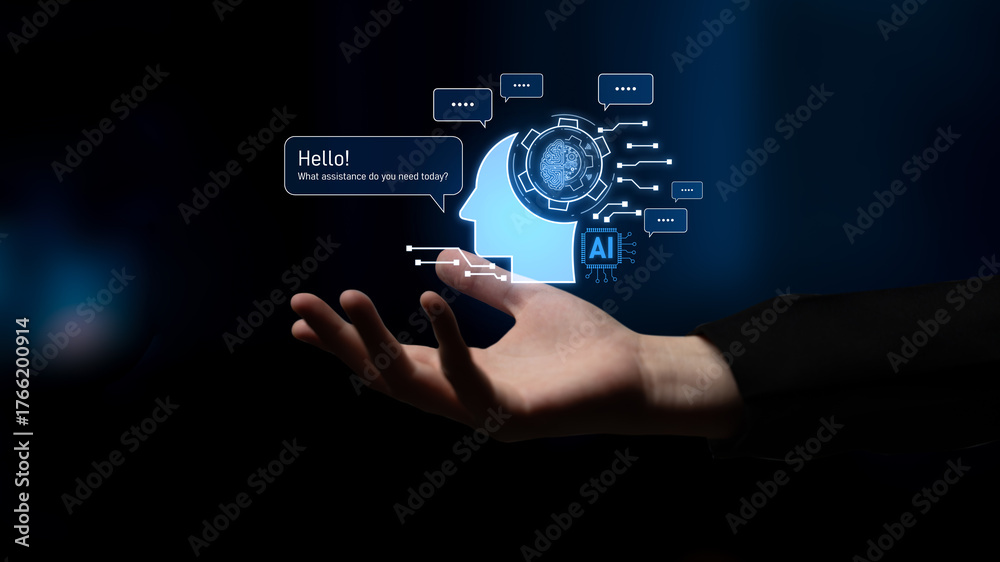 Conversational AI assistant enhances chatbot interaction. AI assistant ...
