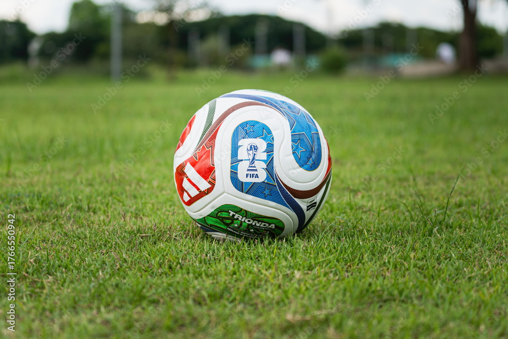 Stock-Foto „Bangkok, Thailand - 24 October 2025: Adidas launch "Trionda ...