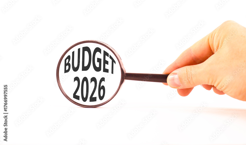 Photo Stock Budget 2026 symbol. Concept words Budget 2026 on beautiful ...
