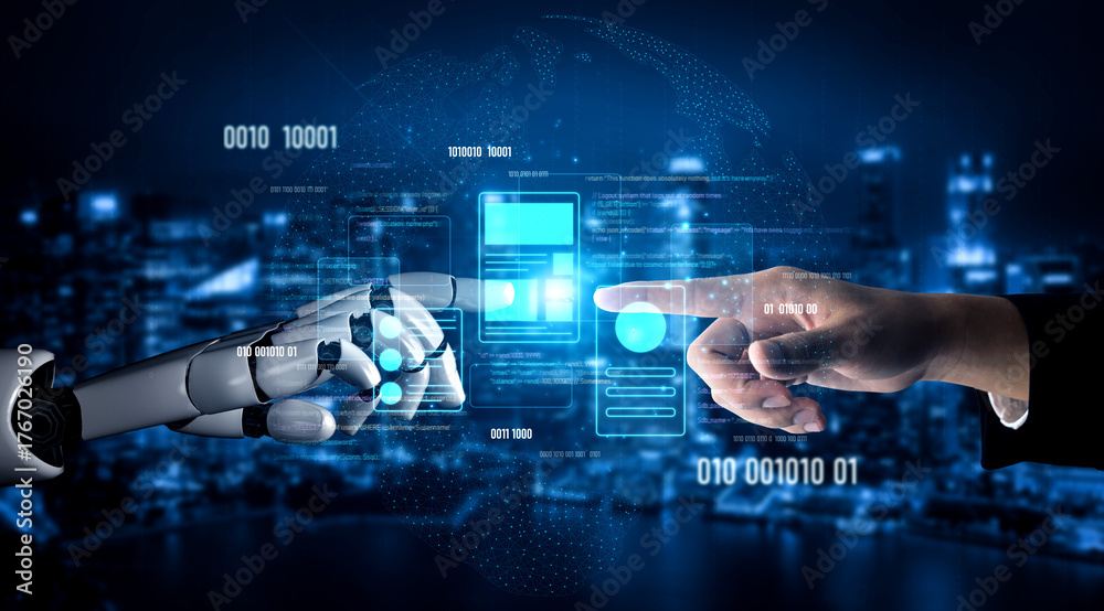 AI designing UI UX interface, optimizing application layout, reviewing ...