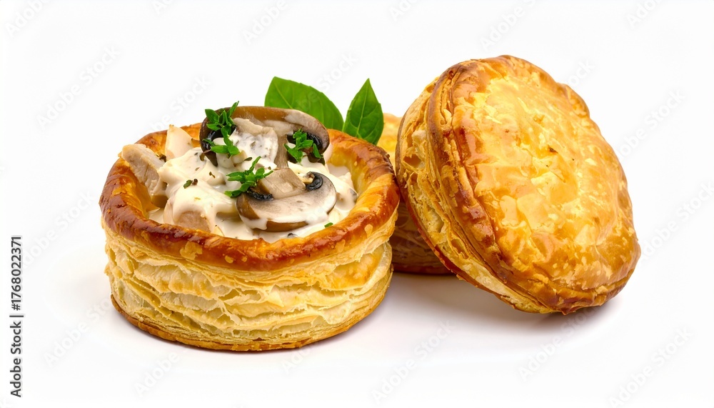 Vol Au Vent Pastry Case With Creamy Filling Stock Photo | Adobe Stock