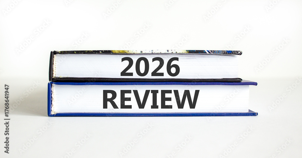 Foto de Stock 2026 Review symbol. Concept words 2026 Review on ...