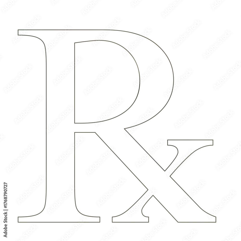 symbol - indicates a doctor instructing a patient to take a specific ...