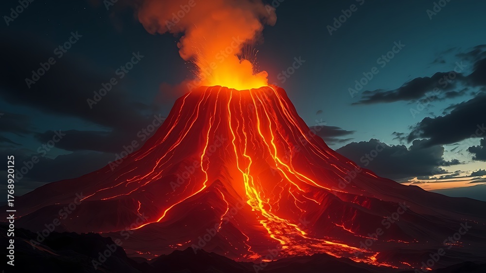 forcefields. A massive volcanic plug glowing with contained energy ...