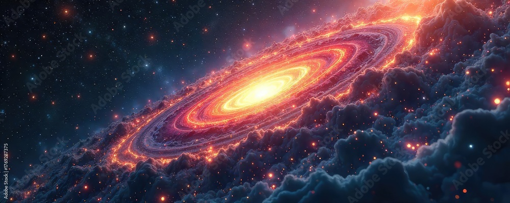 Vast swirling nebula of plastic debris, orbiting a dying star ...