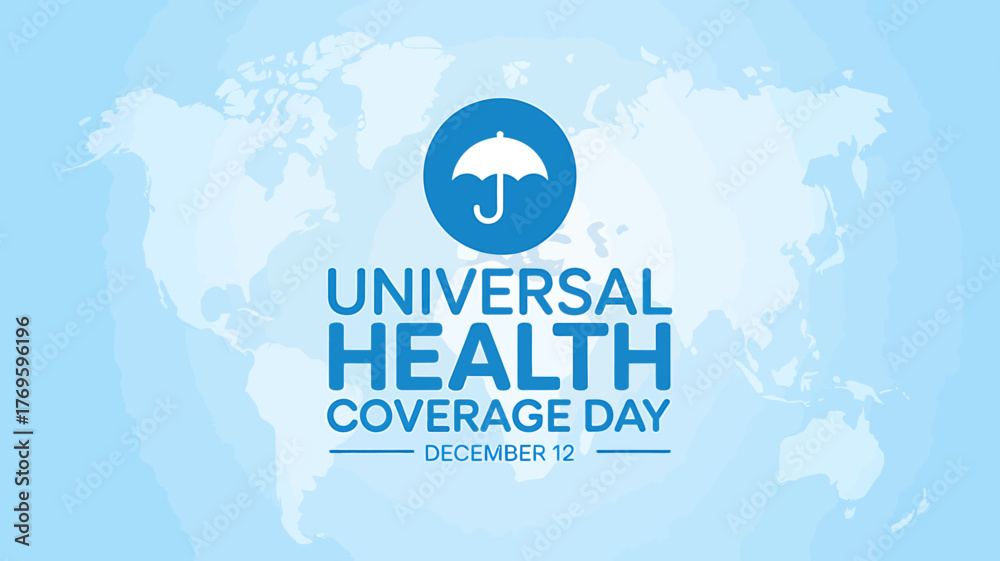 Global Universal Health Coverage Day Illustration Promoting Healthcare ...