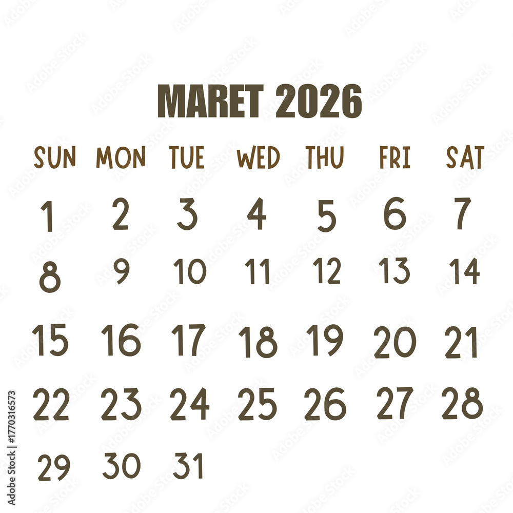 Calendar 2026 transparant background january February march April may ...