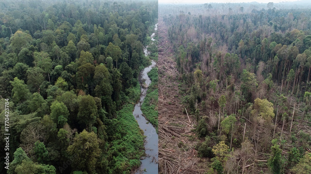 Dramatic Transformation of a Forest Landscape Before and After Illegal ...