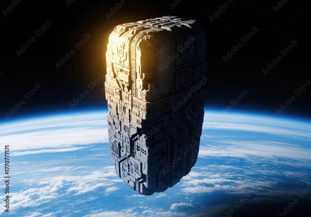 Zdjęcie bez tantiem: interstellar comet 3i atlas , Alien Monolith Ship ...