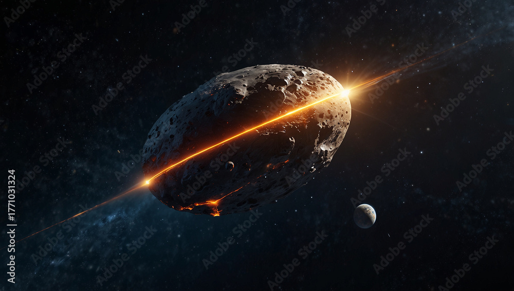Meteors of space bodies, 3i/atlas comet. の Stock イラスト | Adobe Stock