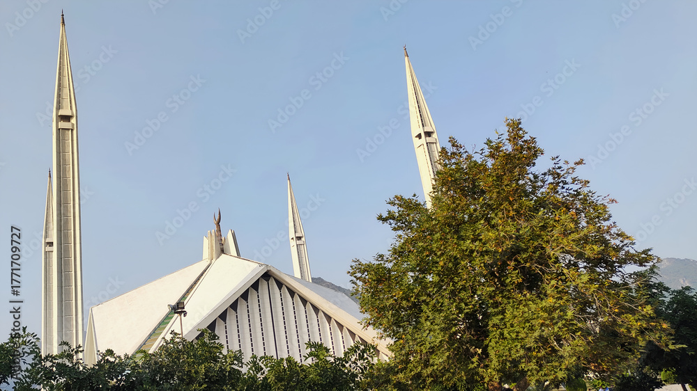 Faisal Mosque in Islamabad, Pakistan - Modern Islamic Landmark and ...