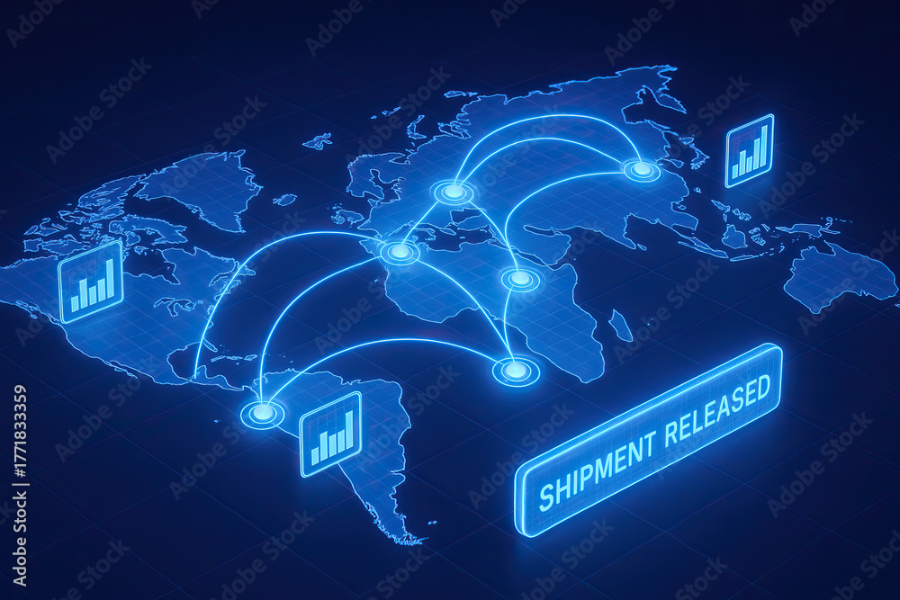 Shipment released global inventory supply chain management network ...
