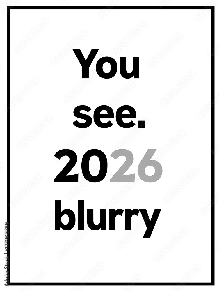 Ilustración de Stock Letrero agudeza visual, ojos, mensaje "you see ...