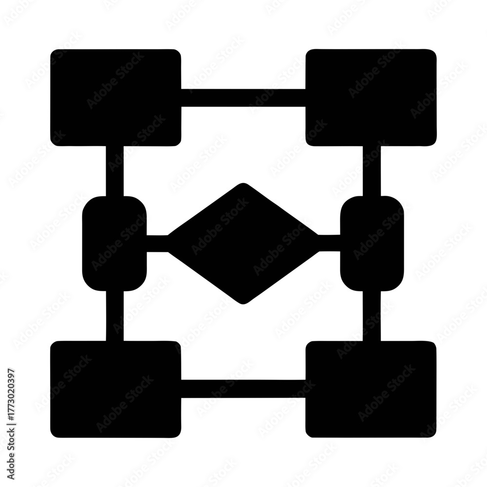Stock-Vektorgrafik „Flowchart diagram design showing process steps and ...