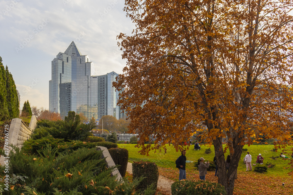 27 October 2025 Almatys new park, built on the site of the former ...