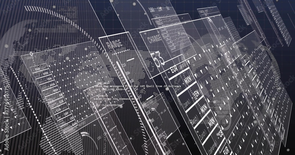 Displaying semi-transparent panels floating in virtual dashboard ...