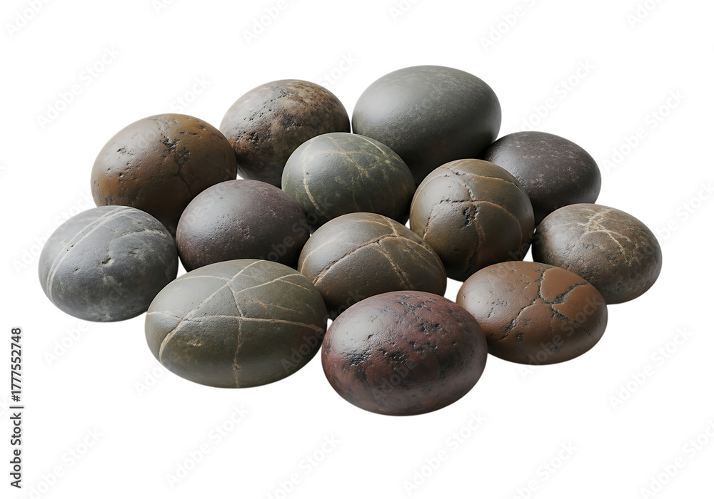 Smooth rounded stones with natural markings rocks pebbles Stock Photo ...