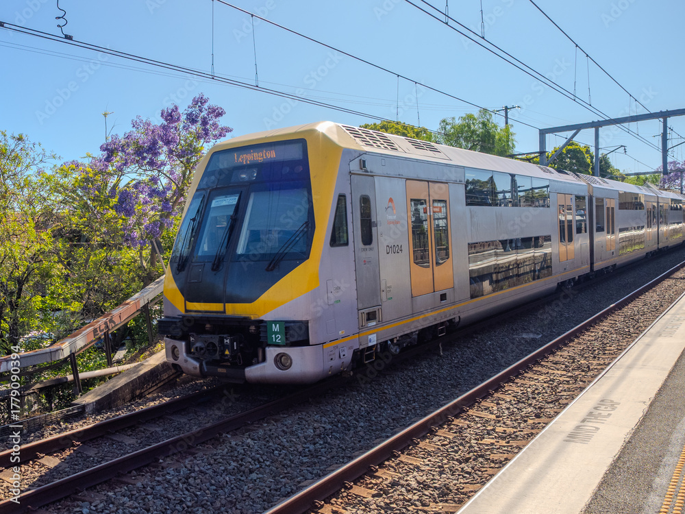5 November 2025 passenger Train going through Summer Hill train station ...