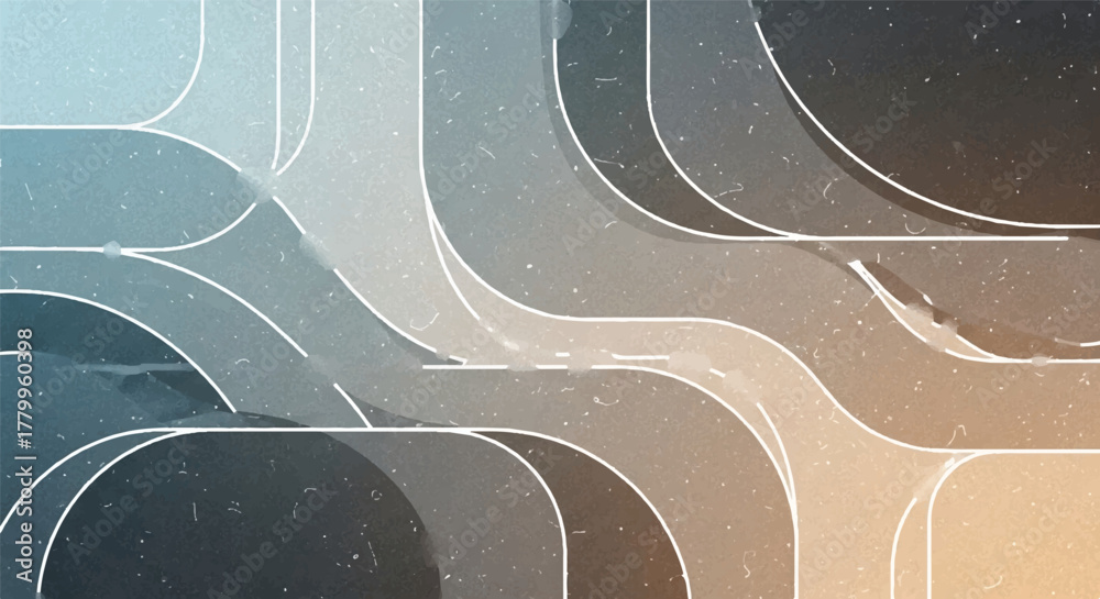 Abstract Roads: An intricate web of interconnected roadways and ...