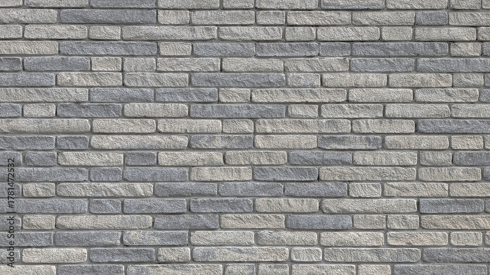 the old grey brick wall Stock Photo | Adobe Stock