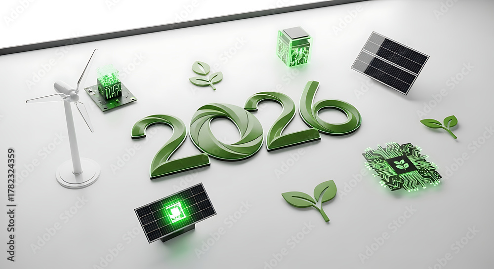 Green energy future in 2026 with renewable technology and ...