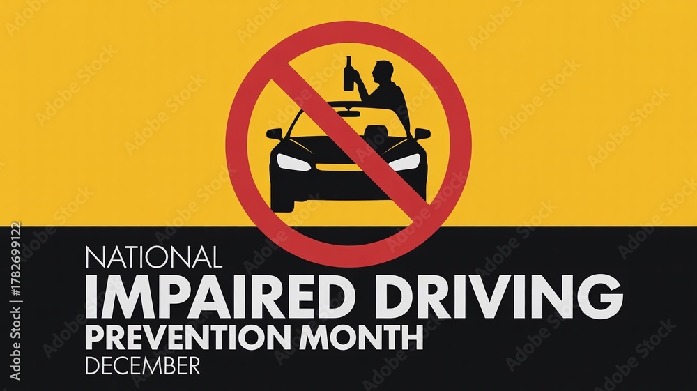 Foto de Stock National Impaired Driving Prevention Month in December ...