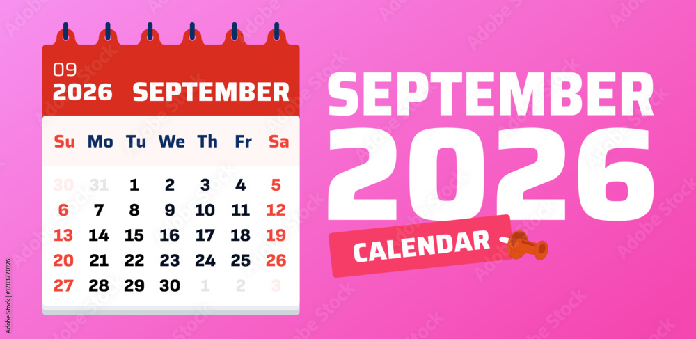 September 2025 calendar. Calendar design layout. 2025 week begins ...