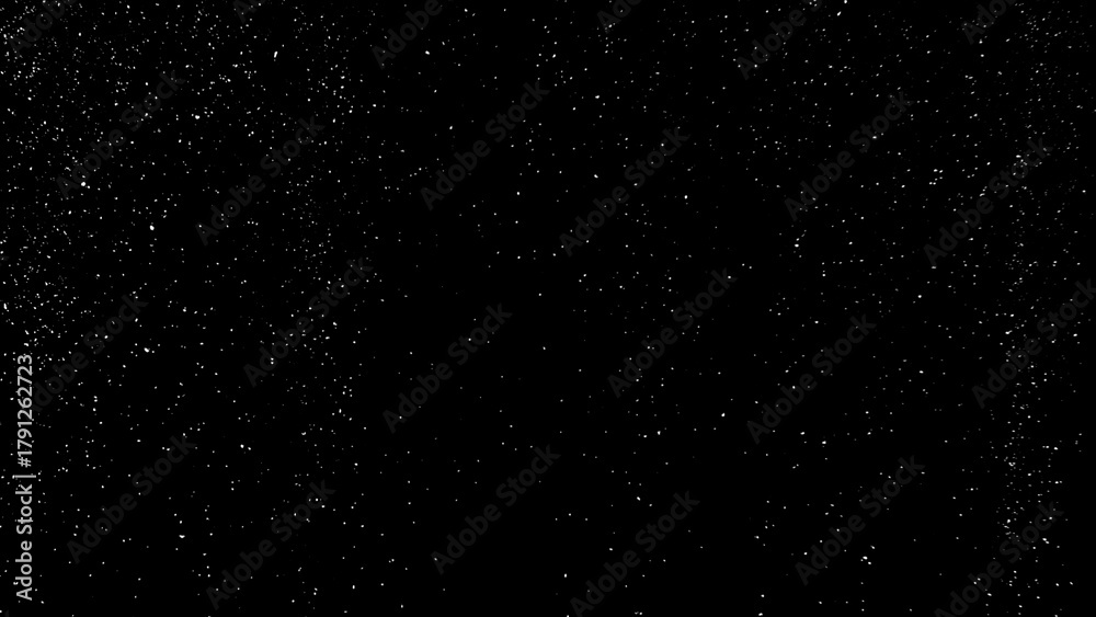 Freeze motion of natural snow falling on black background Stock Photo ...