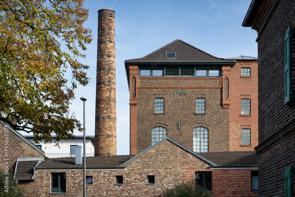 Foto de Stock Preserved industrial red brick architecture (former ...