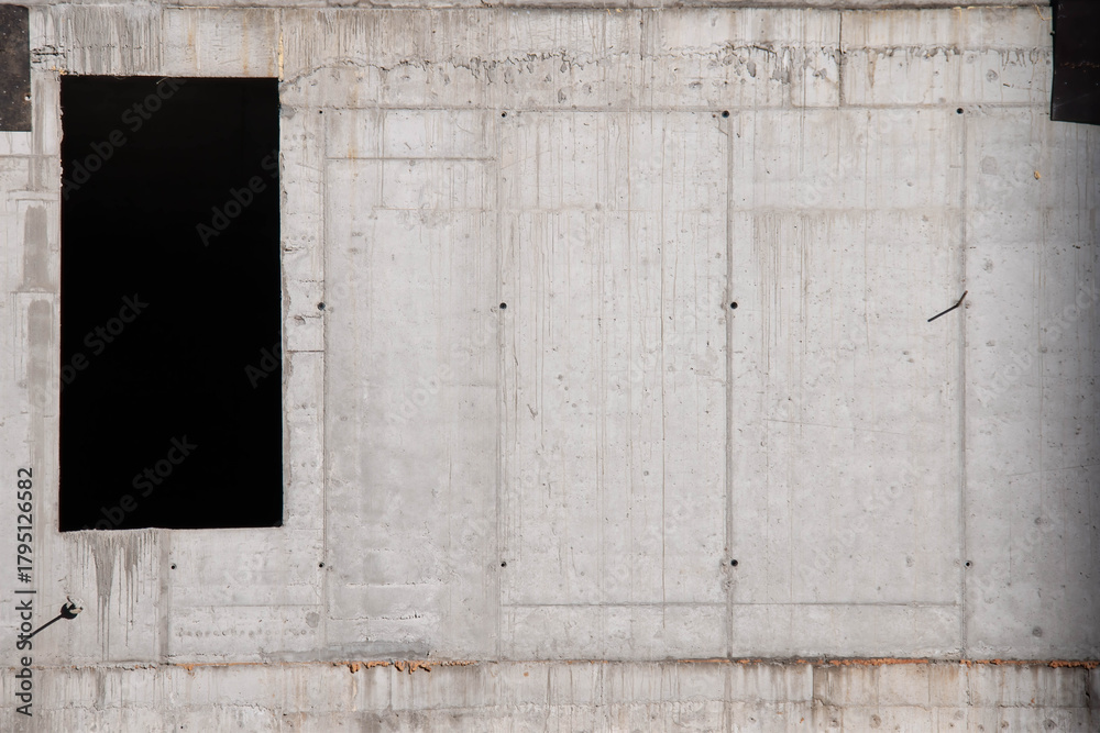 Stock-Foto „Concrete Wall Frame of Building under Construction with ...