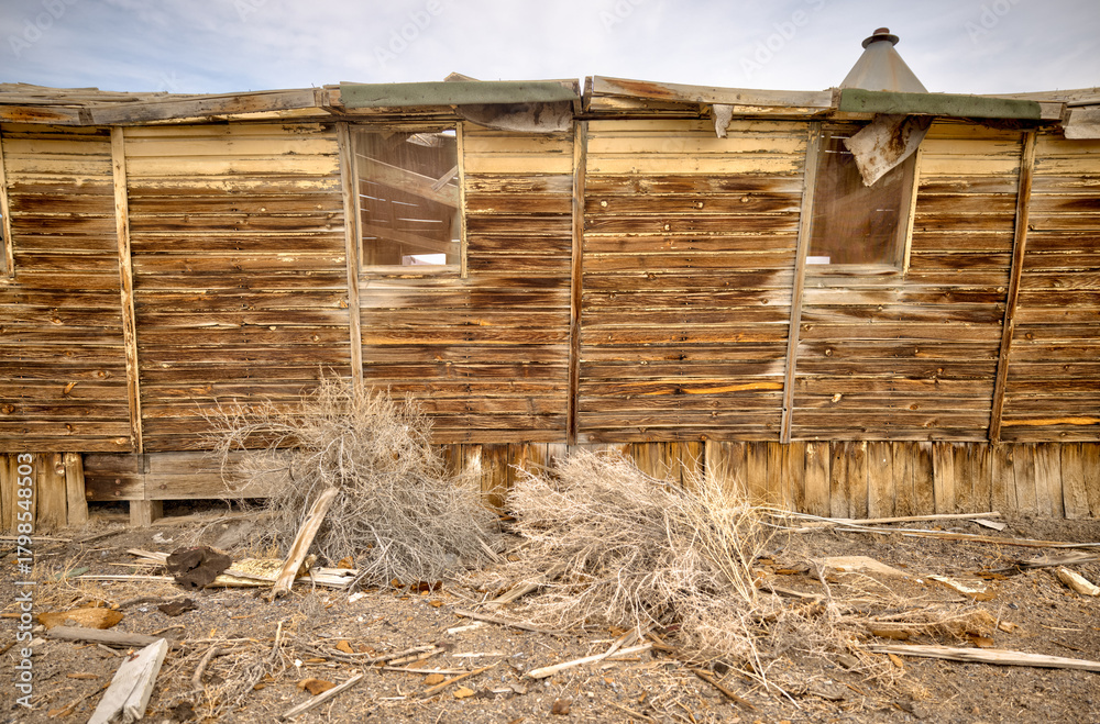 Wendover, Utah, USA – August 27, 2025: Decommissioned barracks at the ...