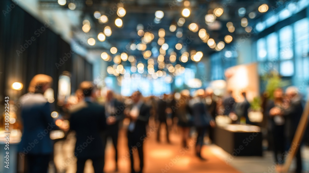 Networking Event Blurred Background, blur backdrop background. High ...
