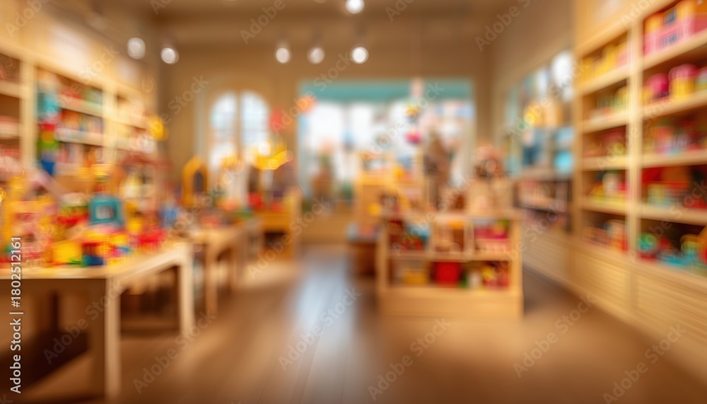 Fuzzy Reflections Of Children'S Toy Store: A Hazy Image Of A Vibrant ...