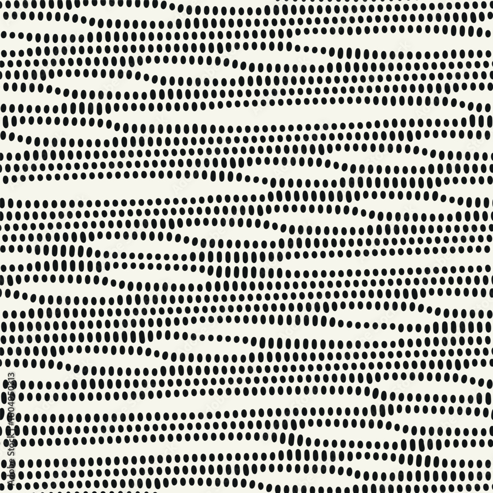 Vector seamless pattern. Modern texture. Repeating, abstract background with dotted waves ...