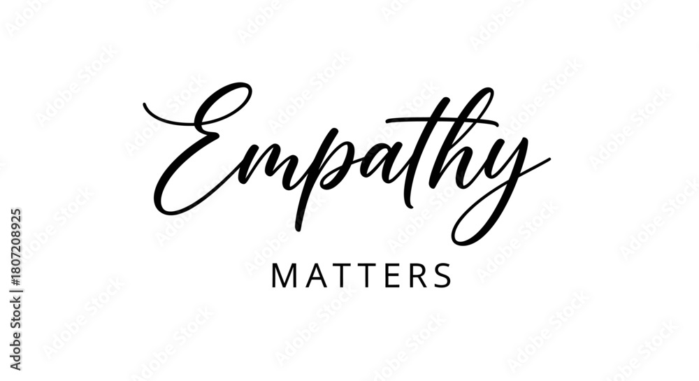 The word Empathy is written in a stylish script font, with the word ...