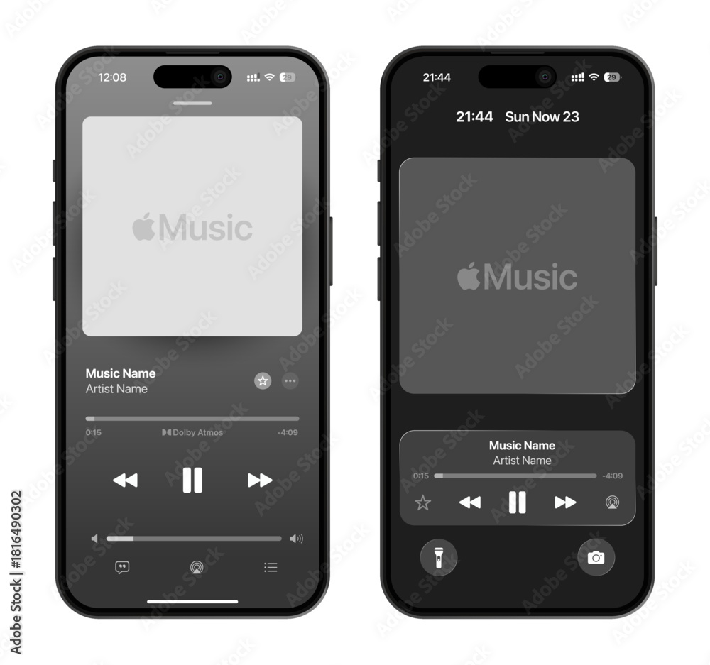 Apple Music app UI 2026 update with liquid glass iOS 26 design ...