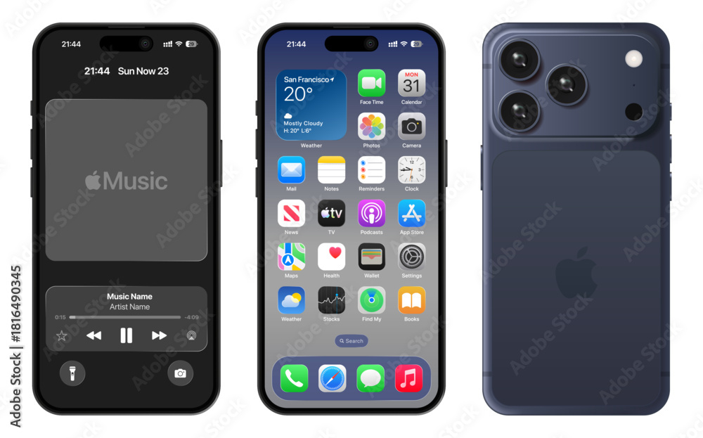 Apple Music app UI 2026 update with liquid glass iOS 26 design ...