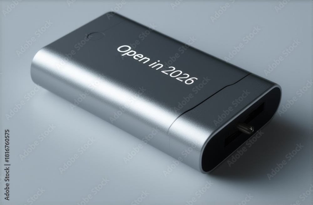 Photo Stock Digital time capsule USB with 'Open in 2026' engraving ...