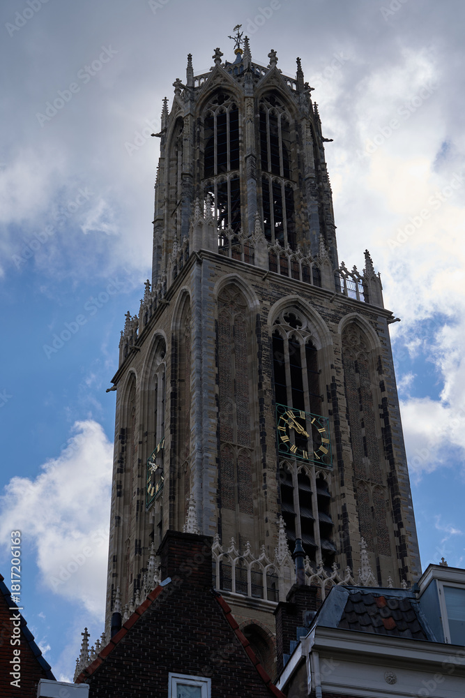 Utrecht, Netherlands - August 30, 2025 - the Dom Tower is the iconic ...