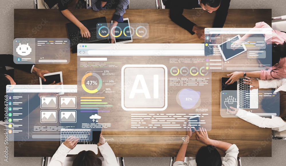 AI assistant with LLM, big data, machine learning, and generative AI powers prompt engineering ...