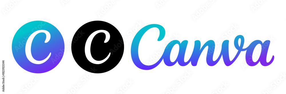 Canva mobile app UI design 2026 with splash screen, main page, photo ...