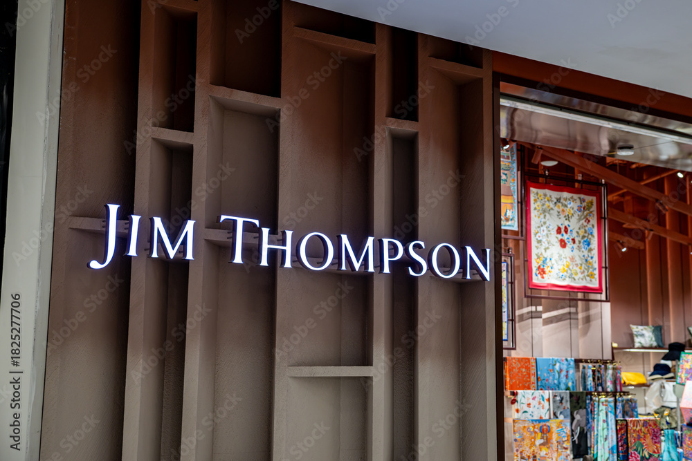 Bangkok \ Thailand - 10 November 2025: Storefront of Jim Thompson Thai ...